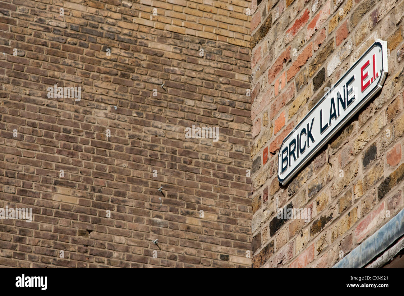 Brick Lane sign, London, UK Stock Photo - Alamy