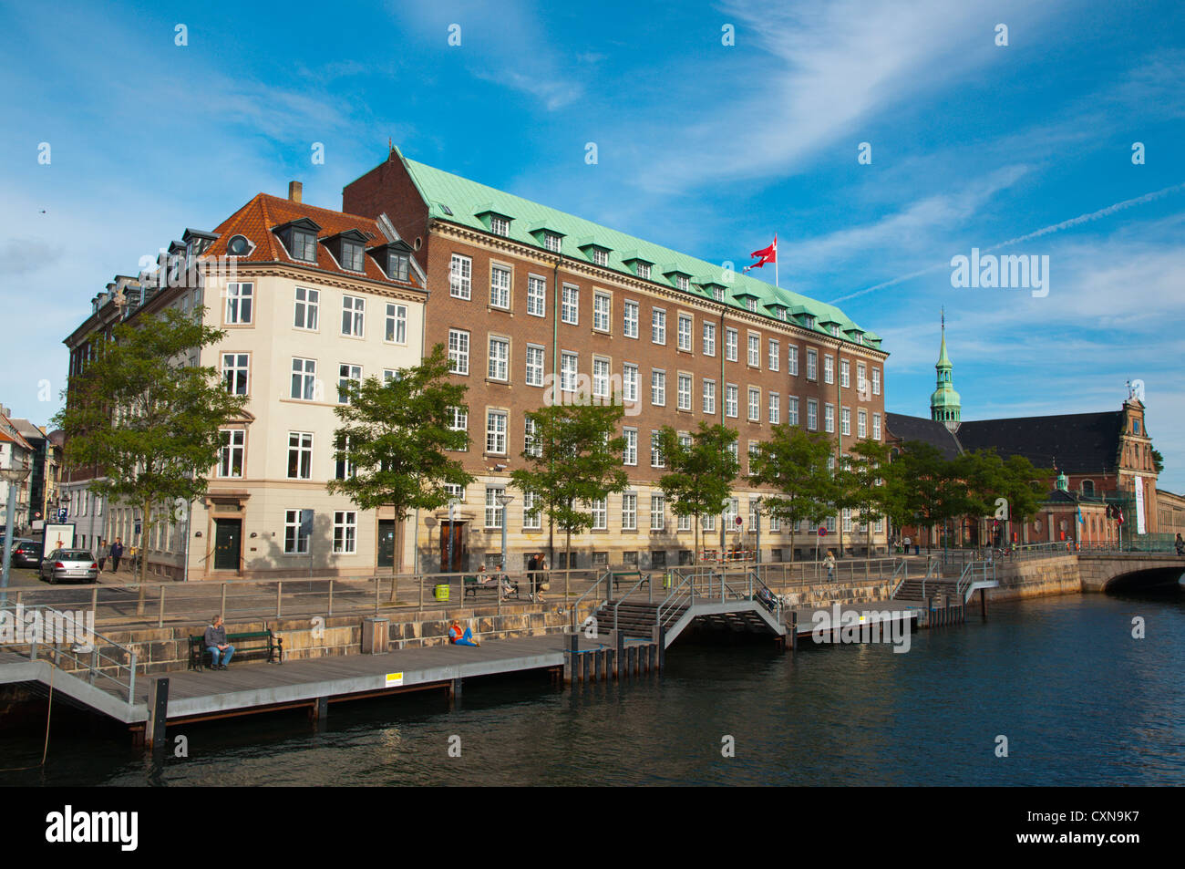 Borsgraven canal central Copenhagen Denmark Europe Stock Photo - Alamy