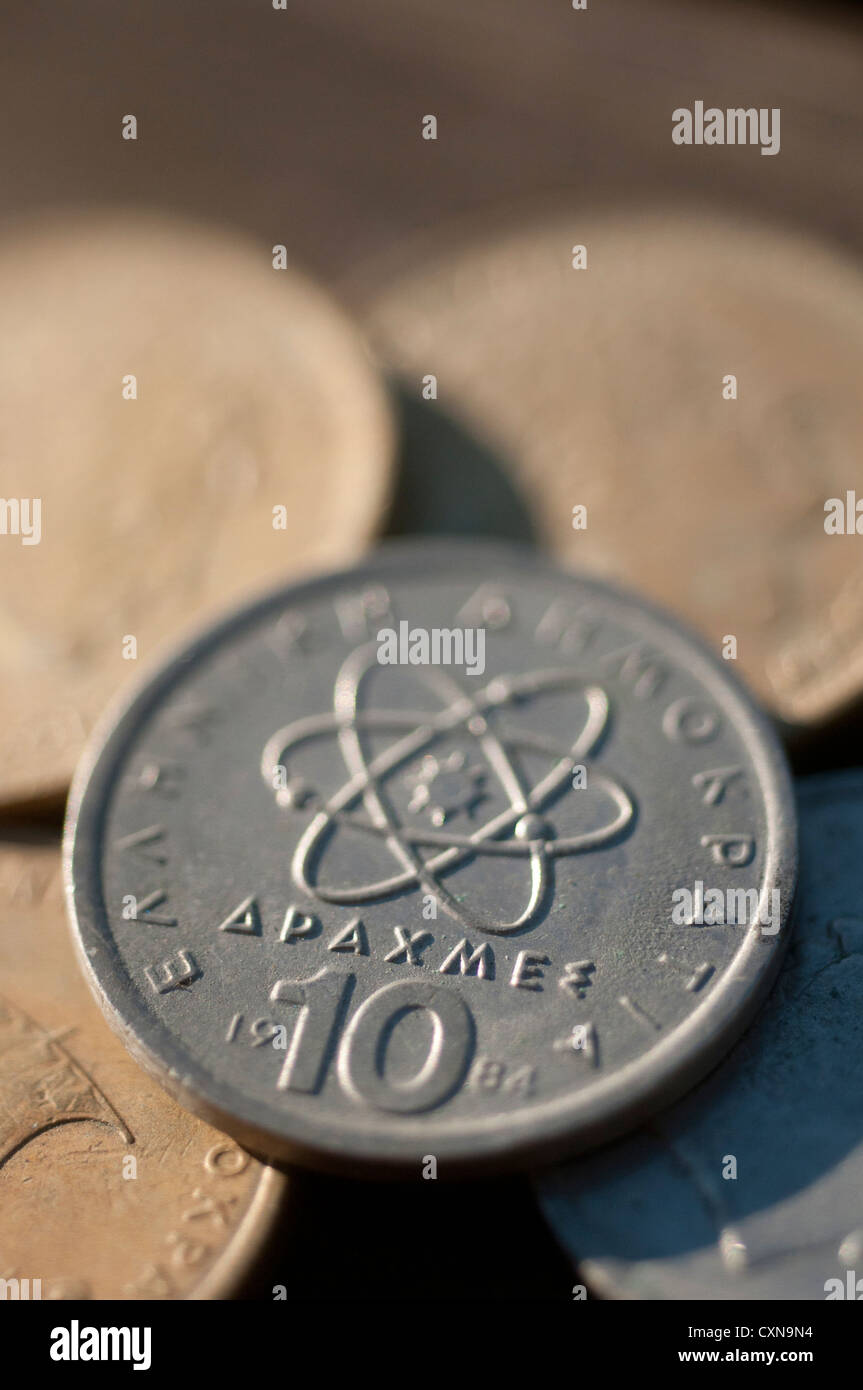 Greek drachmas hi-res stock photography and images - Alamy