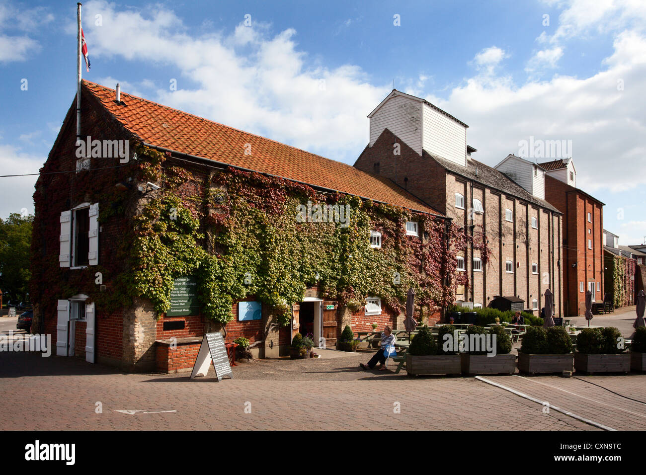 Cafe and Galleries at Snape Maltings Suffolk England Stock Photo - Alamy