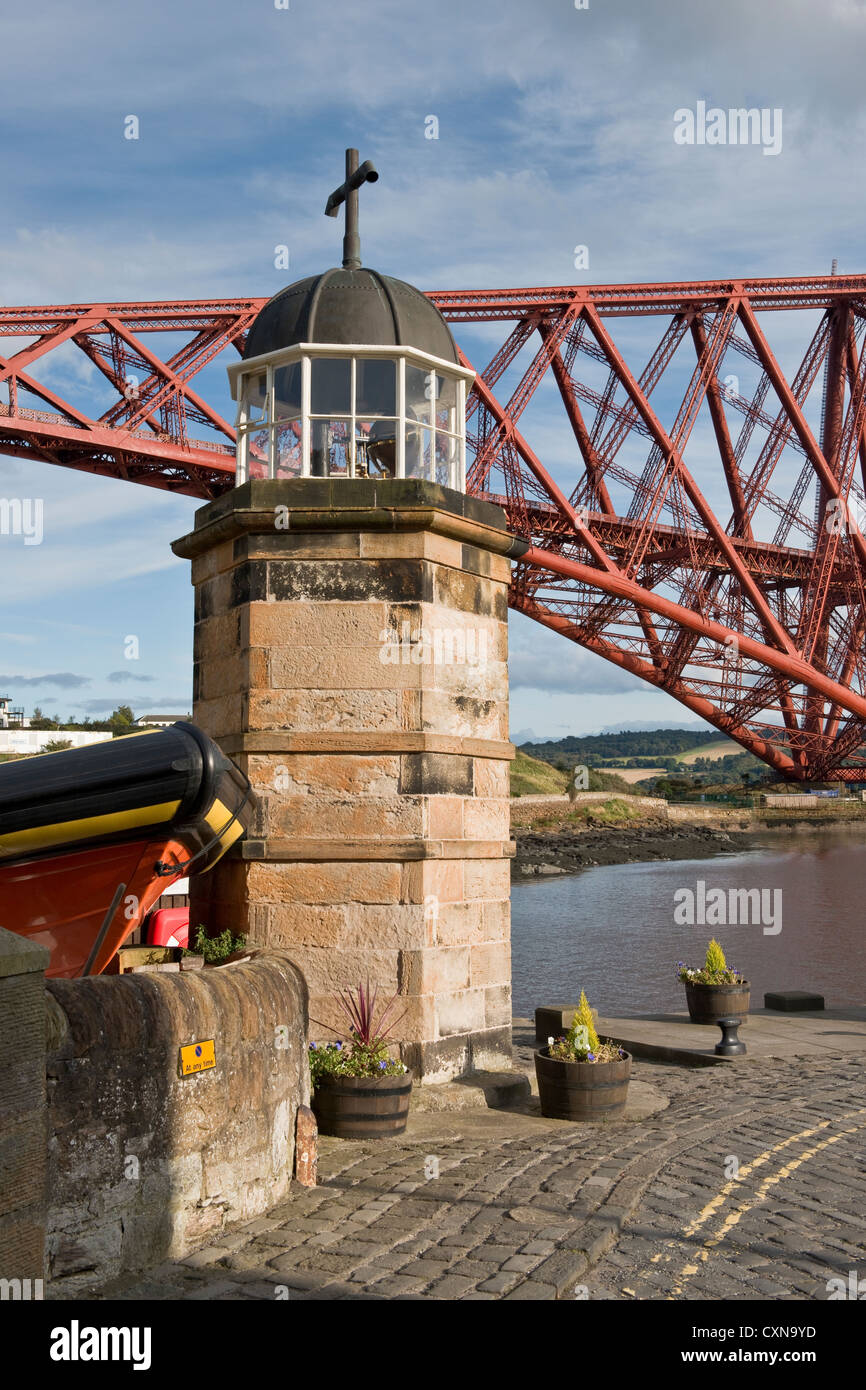 Lighthouse near the Forth Bridge in Queensferry, Scotland Stock Photo - Alamy