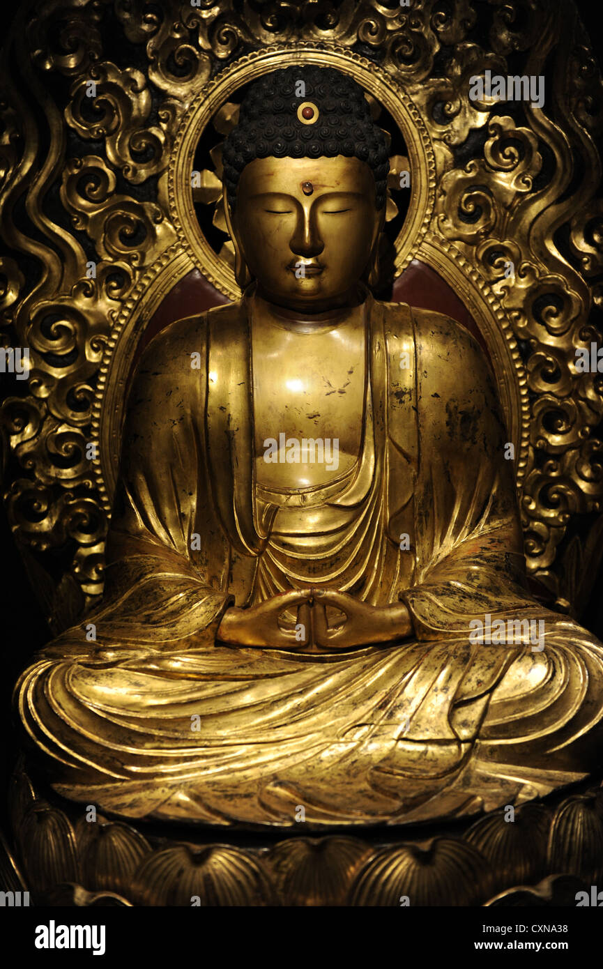 Japanese Art. Amida Buddha. Japan. Edo Period.(1603-1868), 1701. Ny ...