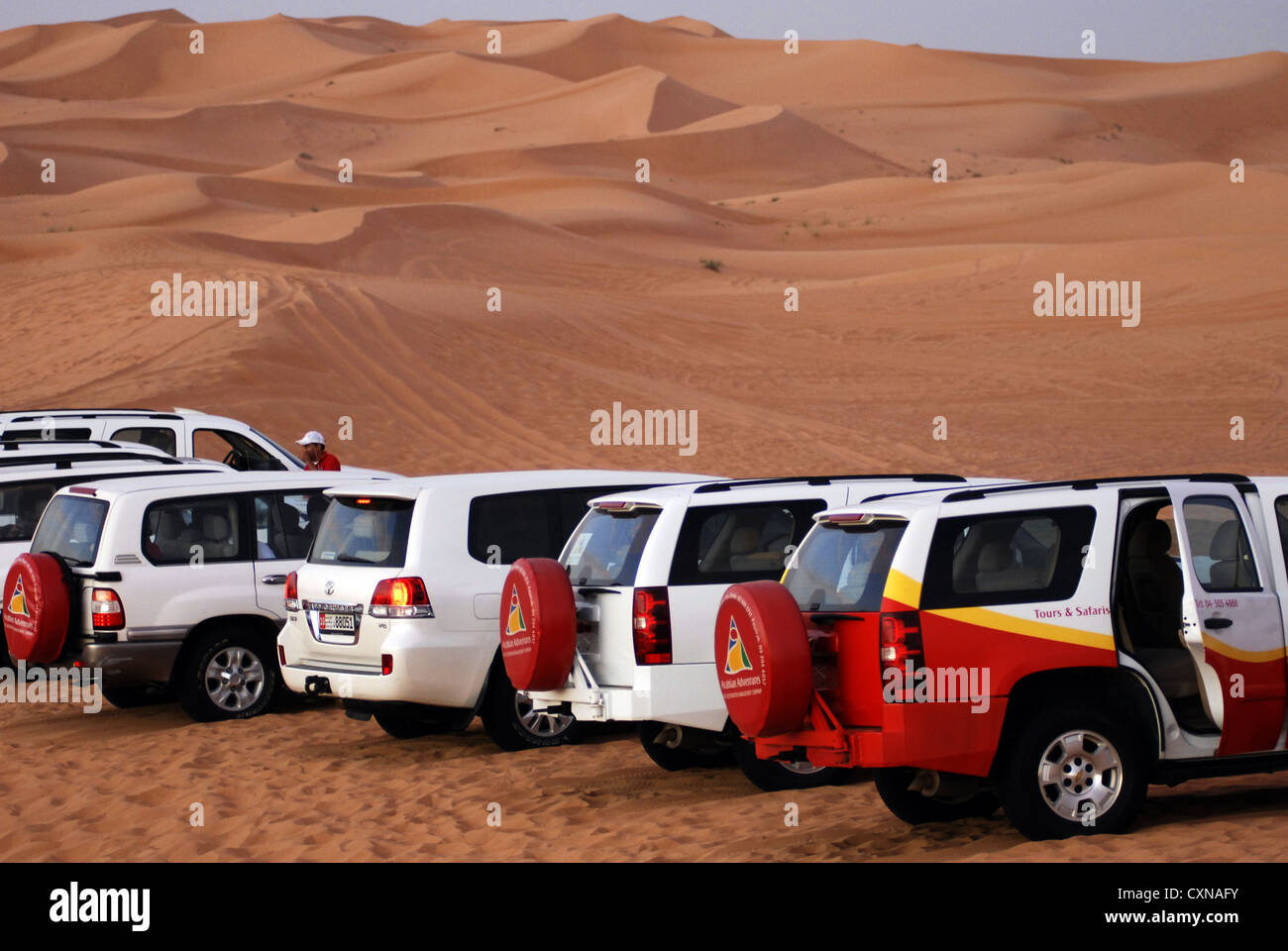 Route in a Desert Conservation Reserve, Dubai, UAE, United Arab ...