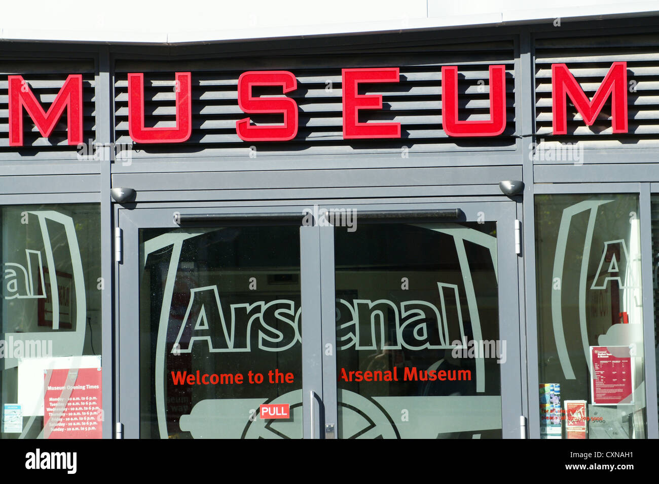 The Museum at Arsenal Football Club's Emirates Stadium Stock Photo - Alamy