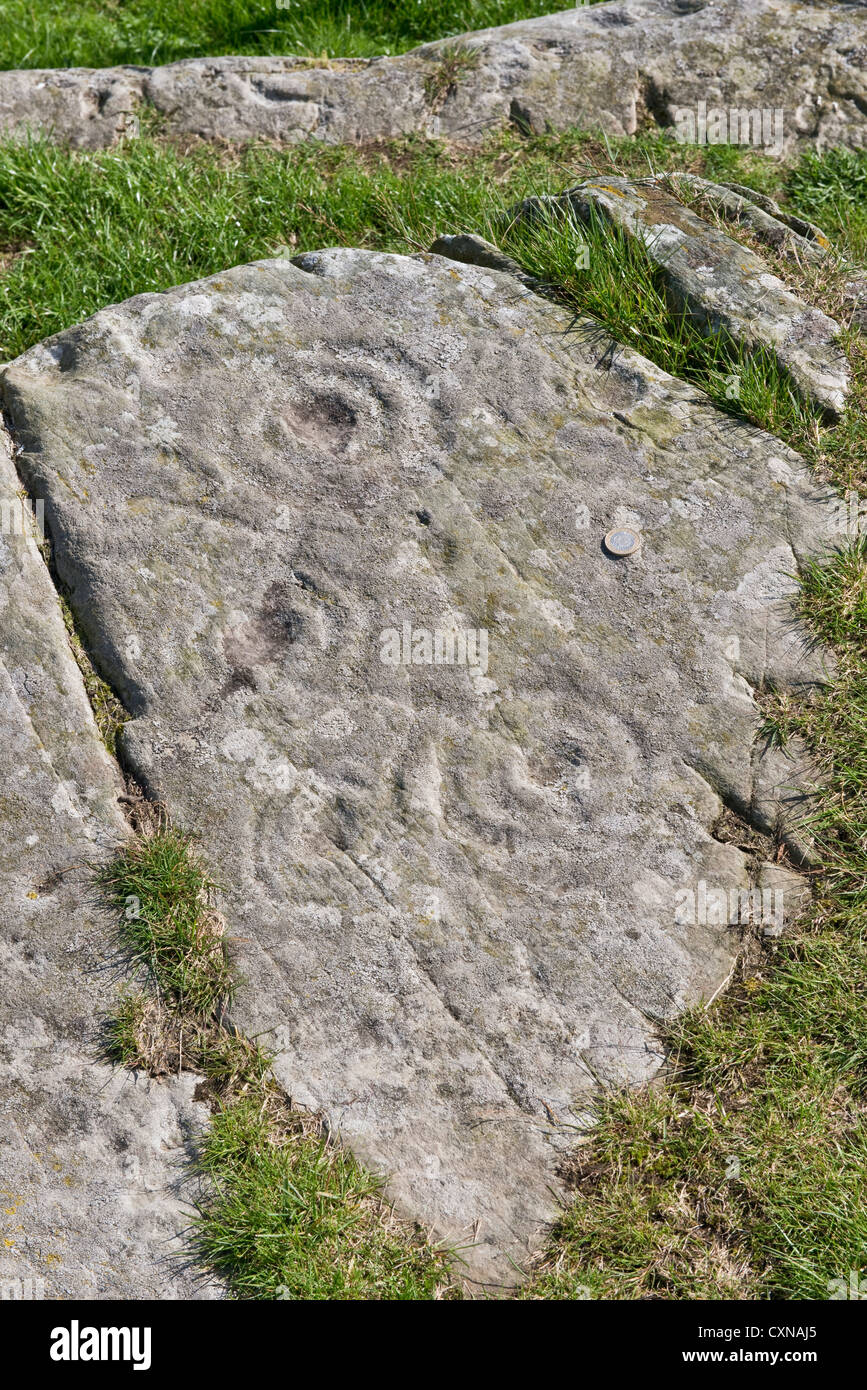Cup and Ring markings Stock Photo - Alamy