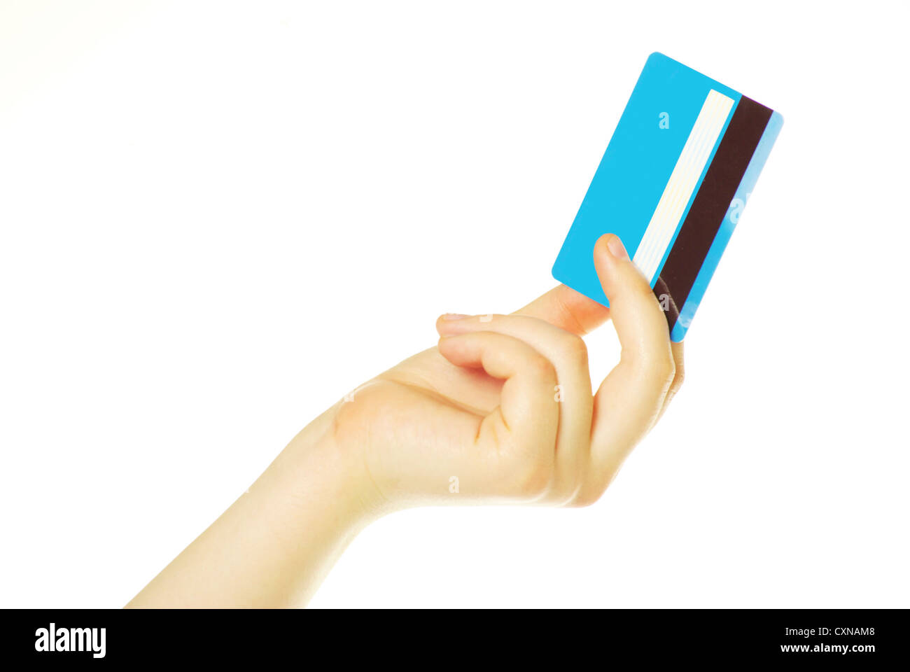 Hand holding bank debit Cut Out Stock Images & Pictures - Alamy