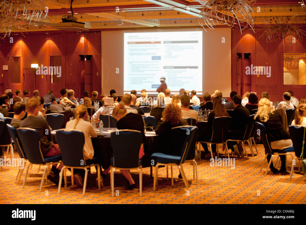 Person talking conference podium hi-res stock photography and images ...