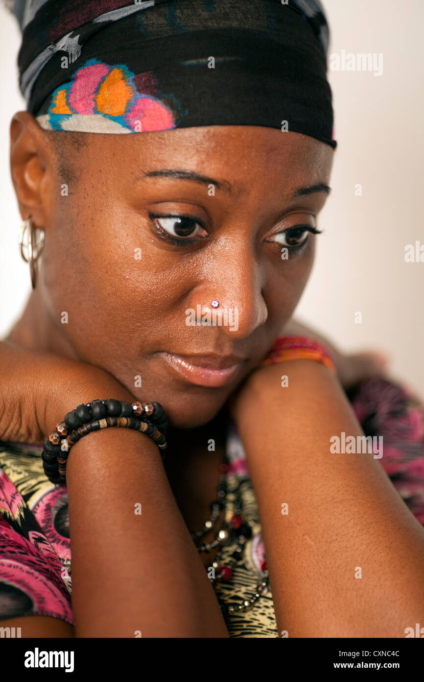 Caribbean Woman Portrait Stock Photo - Alamy