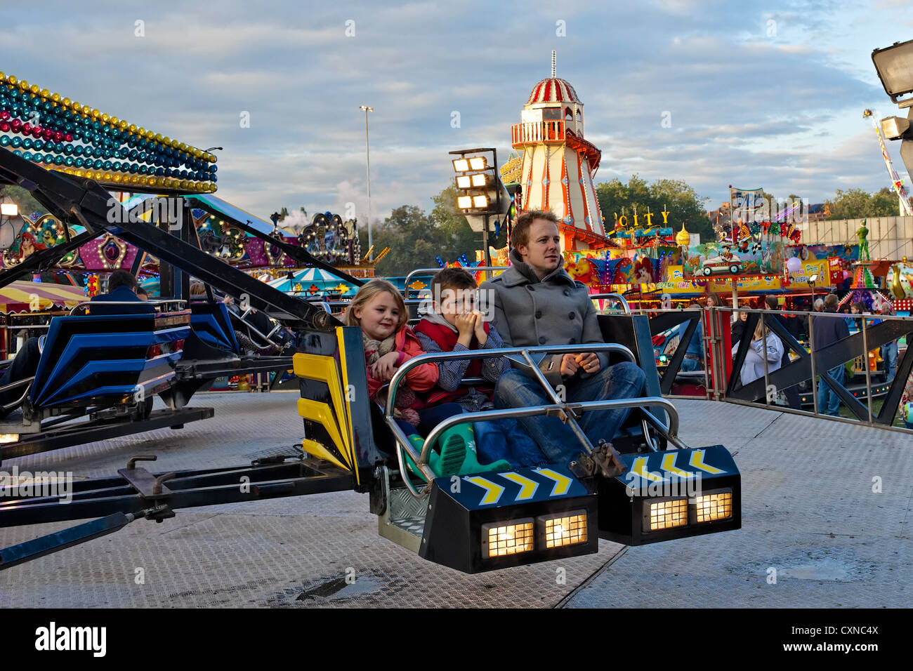 People waiting for the ride to start at Nottingham's historic Goose ...