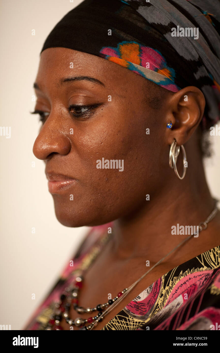 Caribbean face profile hi-res stock photography and images - Alamy