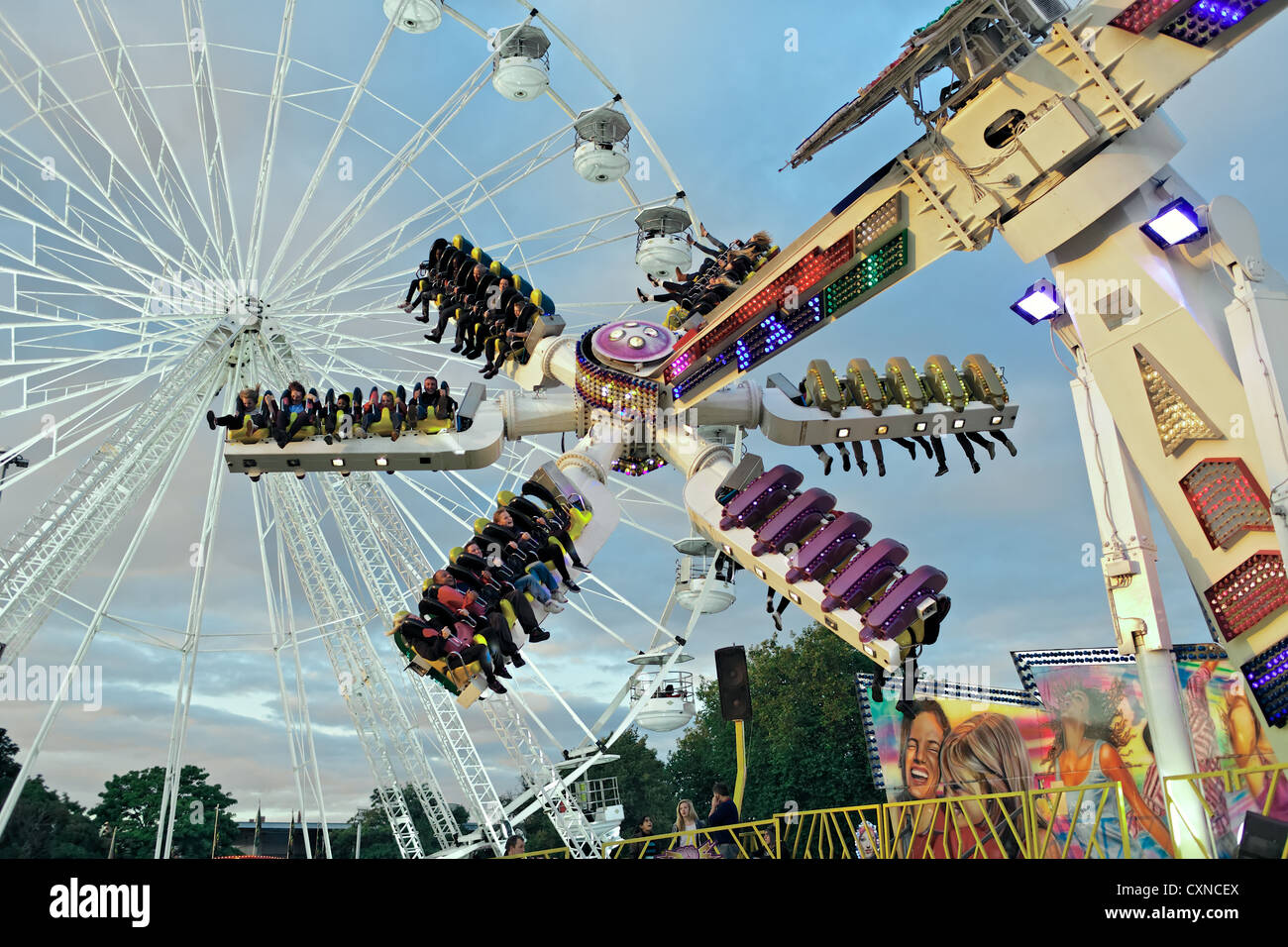 Goose Fair Rides High Resolution Stock Photography and Images - Alamy