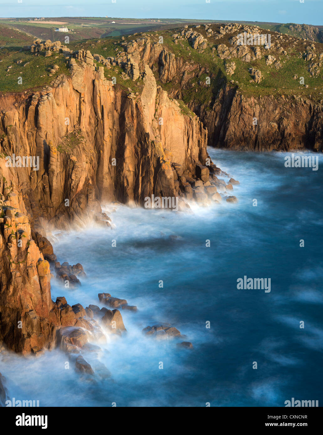 Lands end just before sunset Stock Photo - Alamy