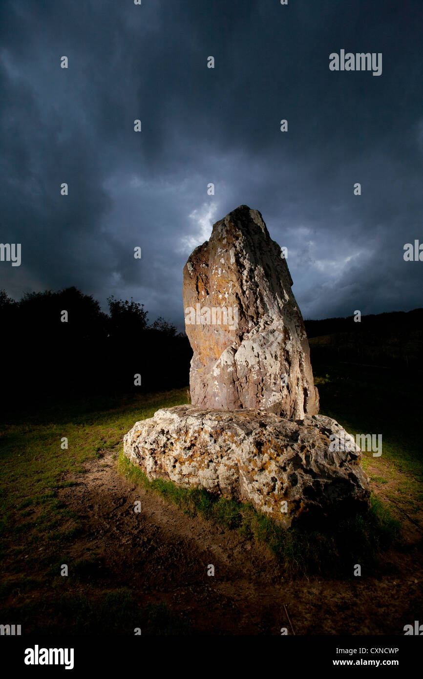 The Long Stone UK England Isle of Wight Mottestone Standing Stone ...