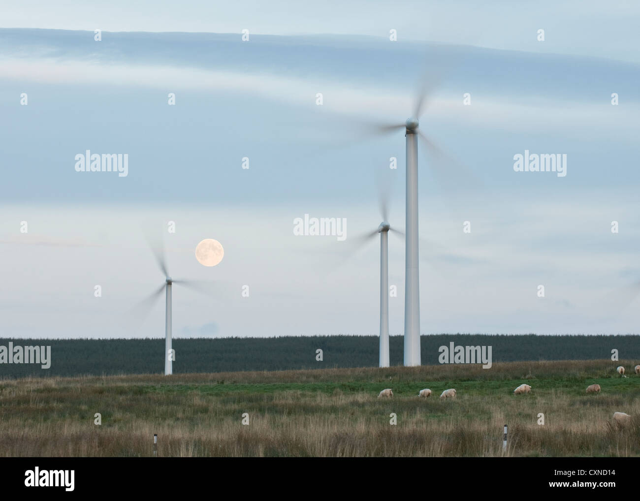 Strong wind turbines hi-res stock photography and images - Alamy