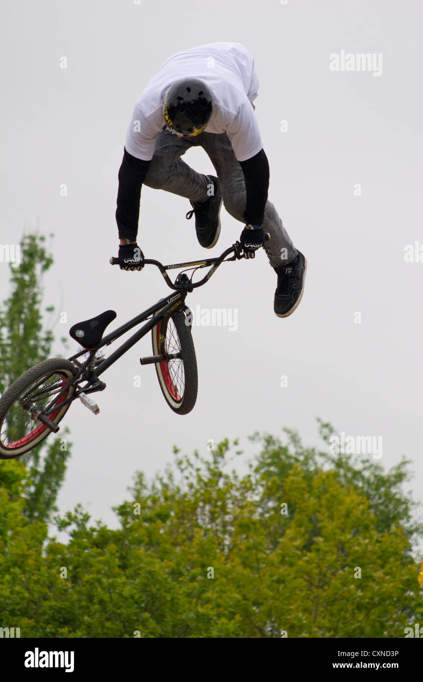 BMX rider at the Red Bull Empire of Dirt Competition at Alexandria ...