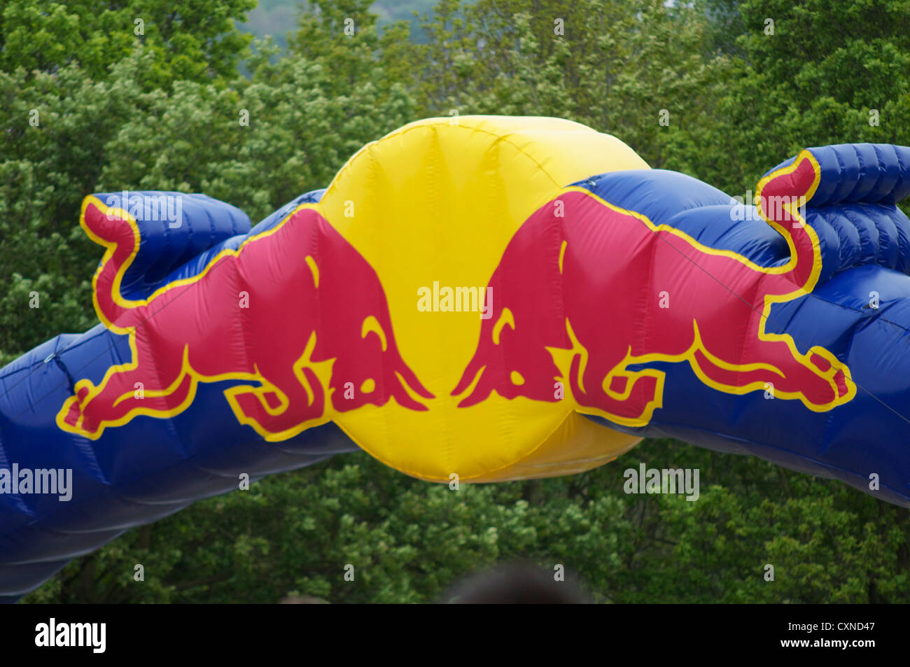 Inflatable sign at the Red Bull Empire of Dirt Competition at ...