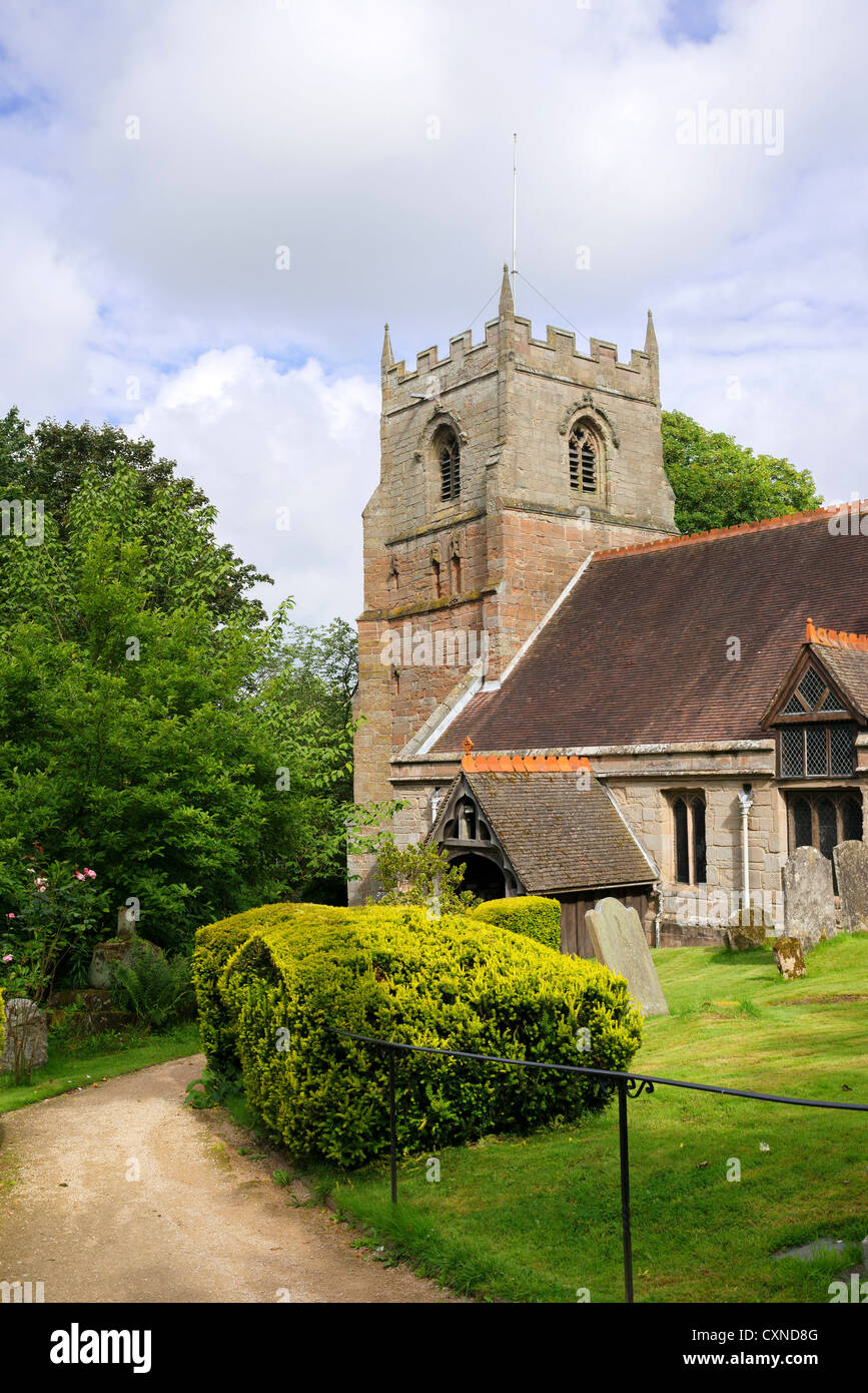 a country village parish church in england - beoley worcestershire ...