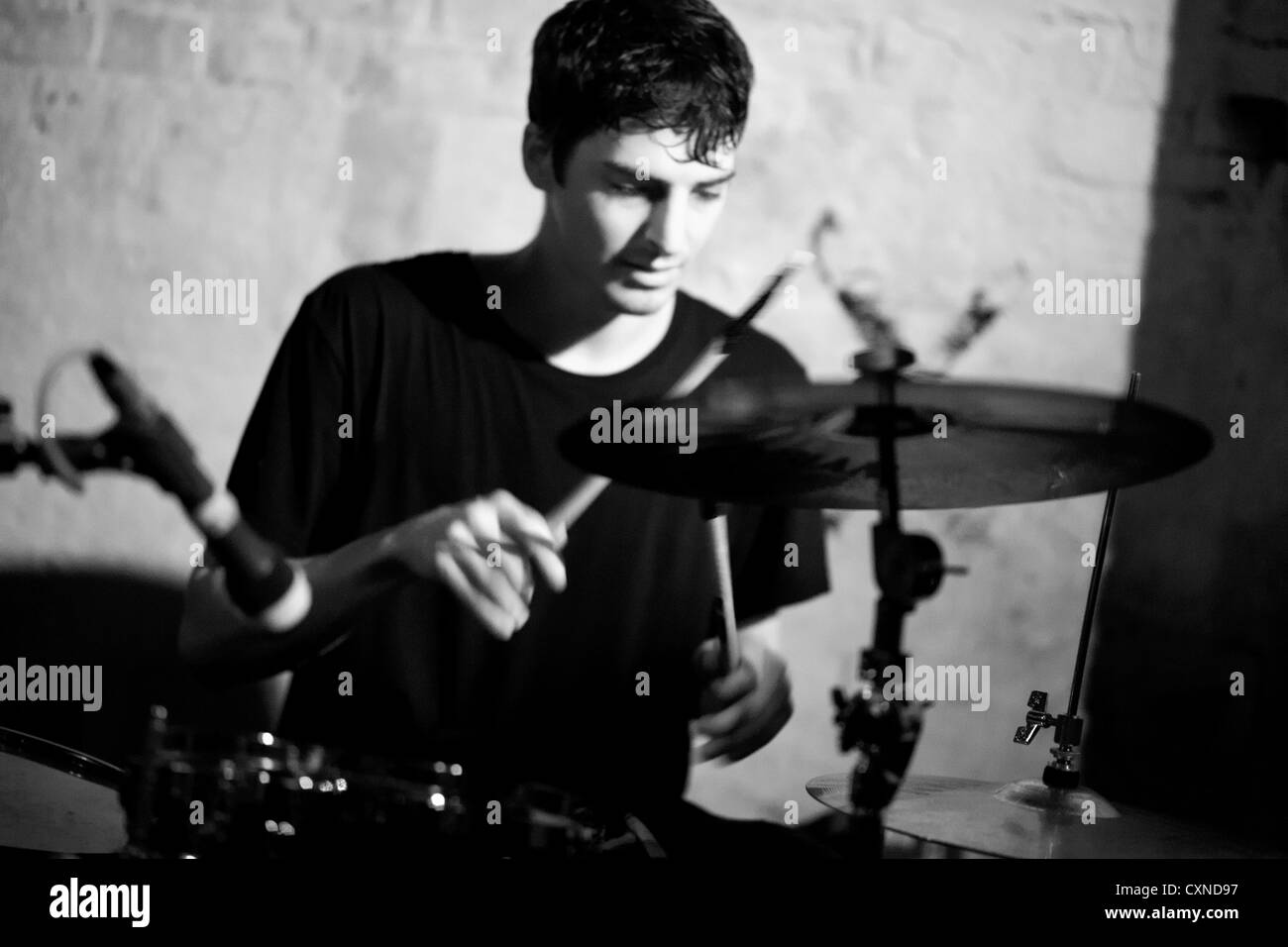 Play man on stage Black and White Stock Photos & Images - Alamy