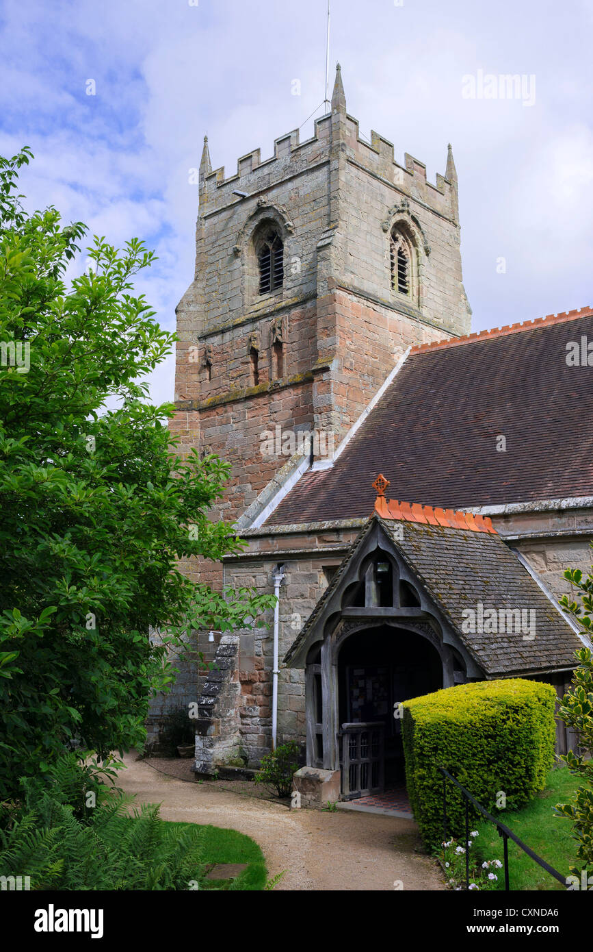 a country village parish church in england - beoley worcestershire ...
