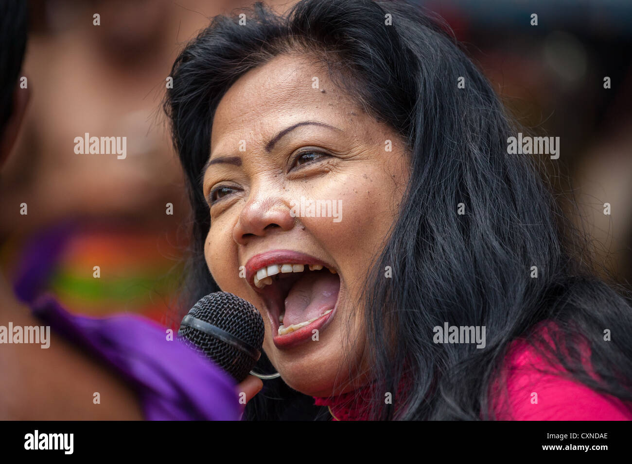 Woman Singer in Prambanan in Indonesia Stock Photo - Alamy
