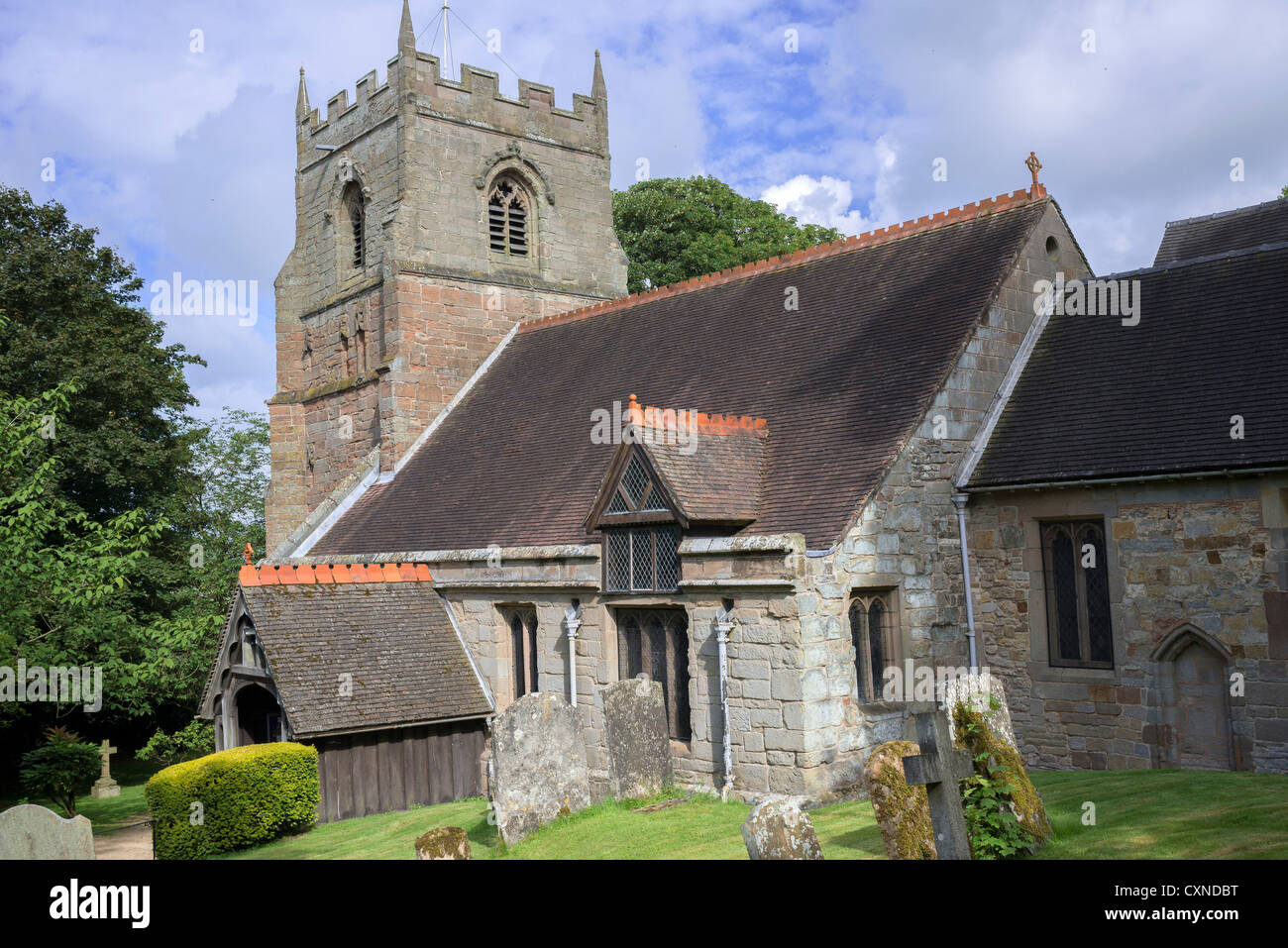 a country village parish church in england - beoley worcestershire ...