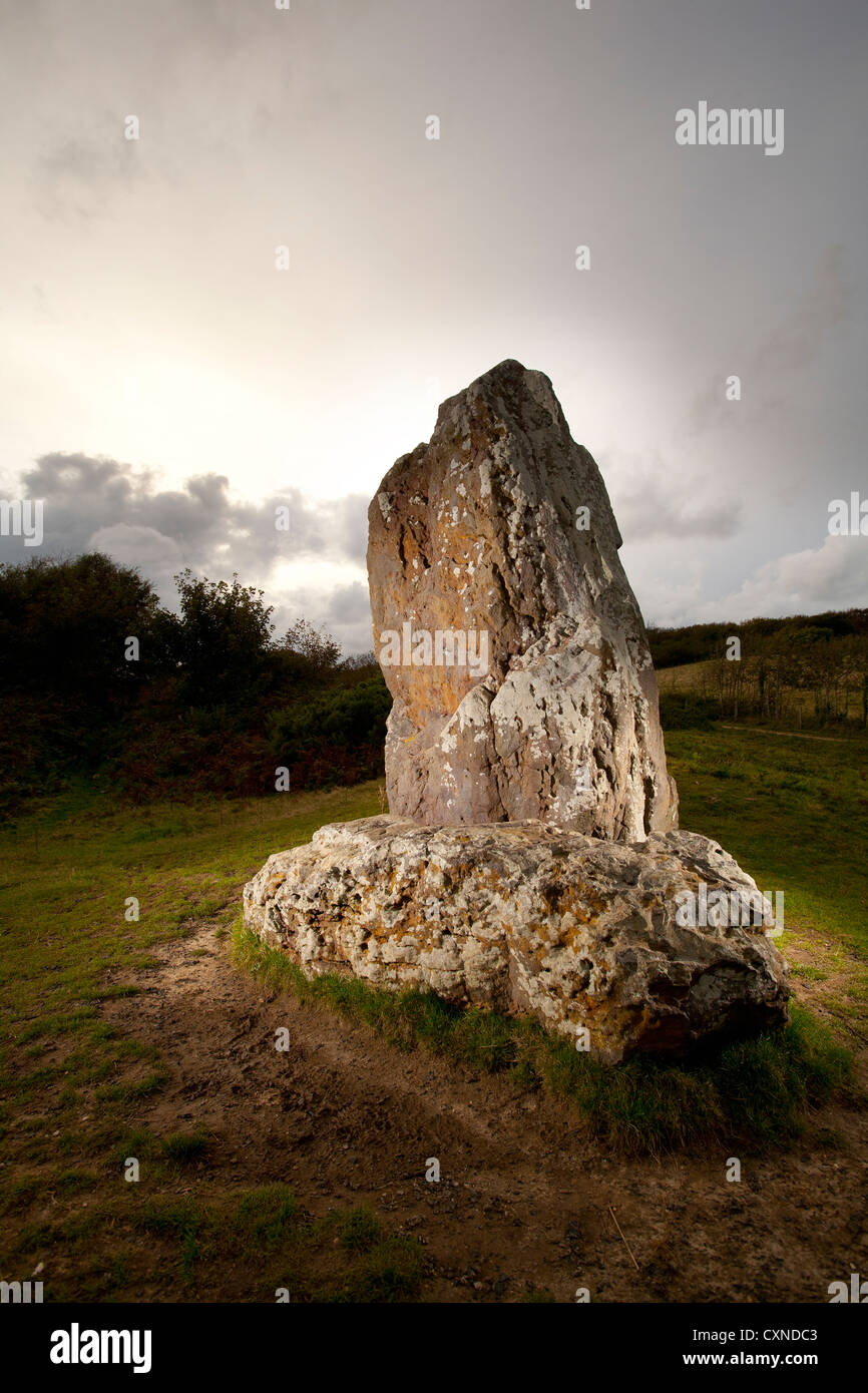 The Long Stone UK England Isle of Wight Mottestone Standing Stone ...