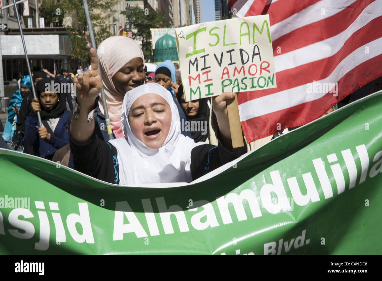 Annual Muslim American Day Parade on Madison Avenue in New York City ...
