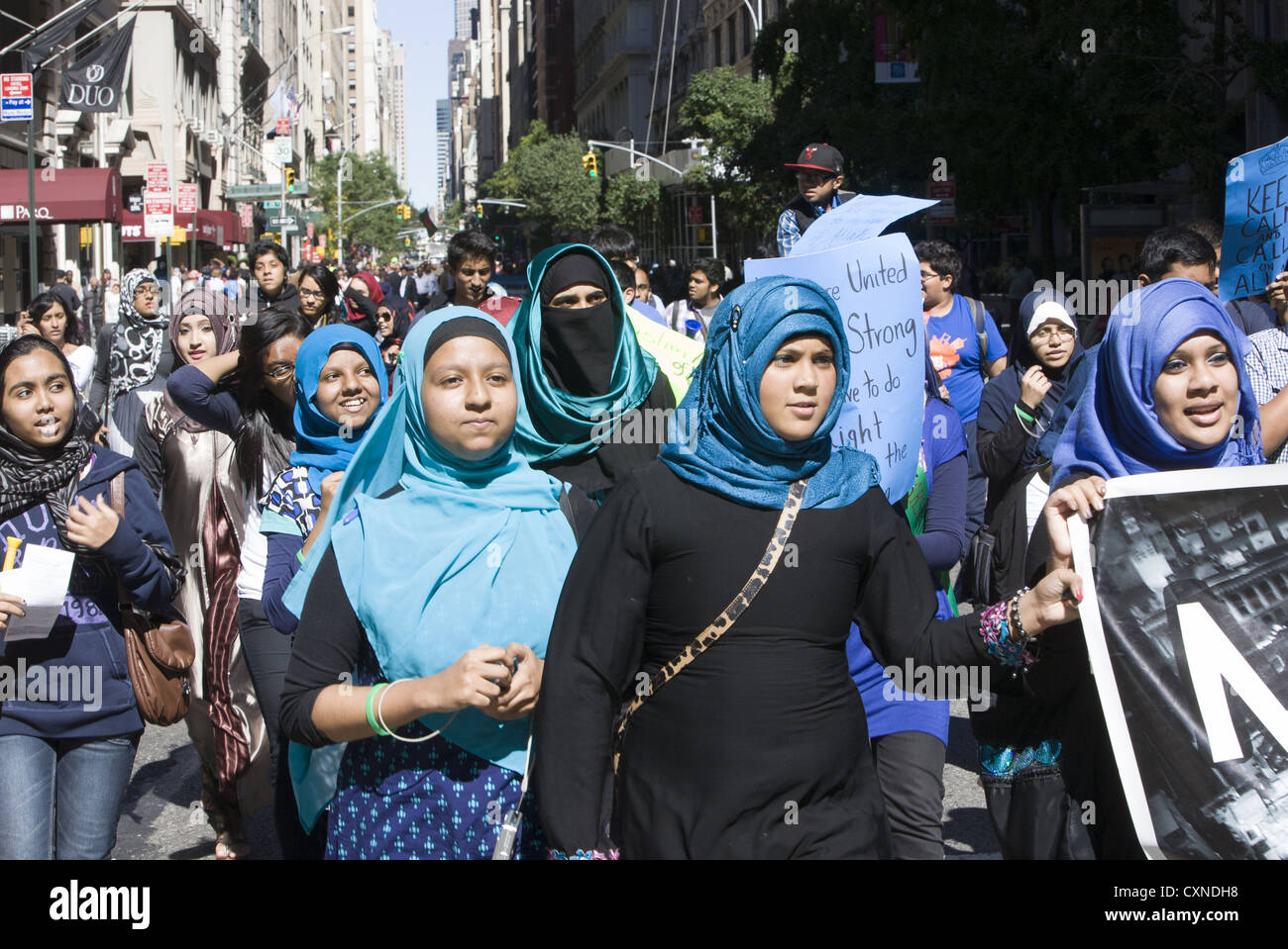 Annual Muslim American Day Parade on Madison Avenue in New York City ...