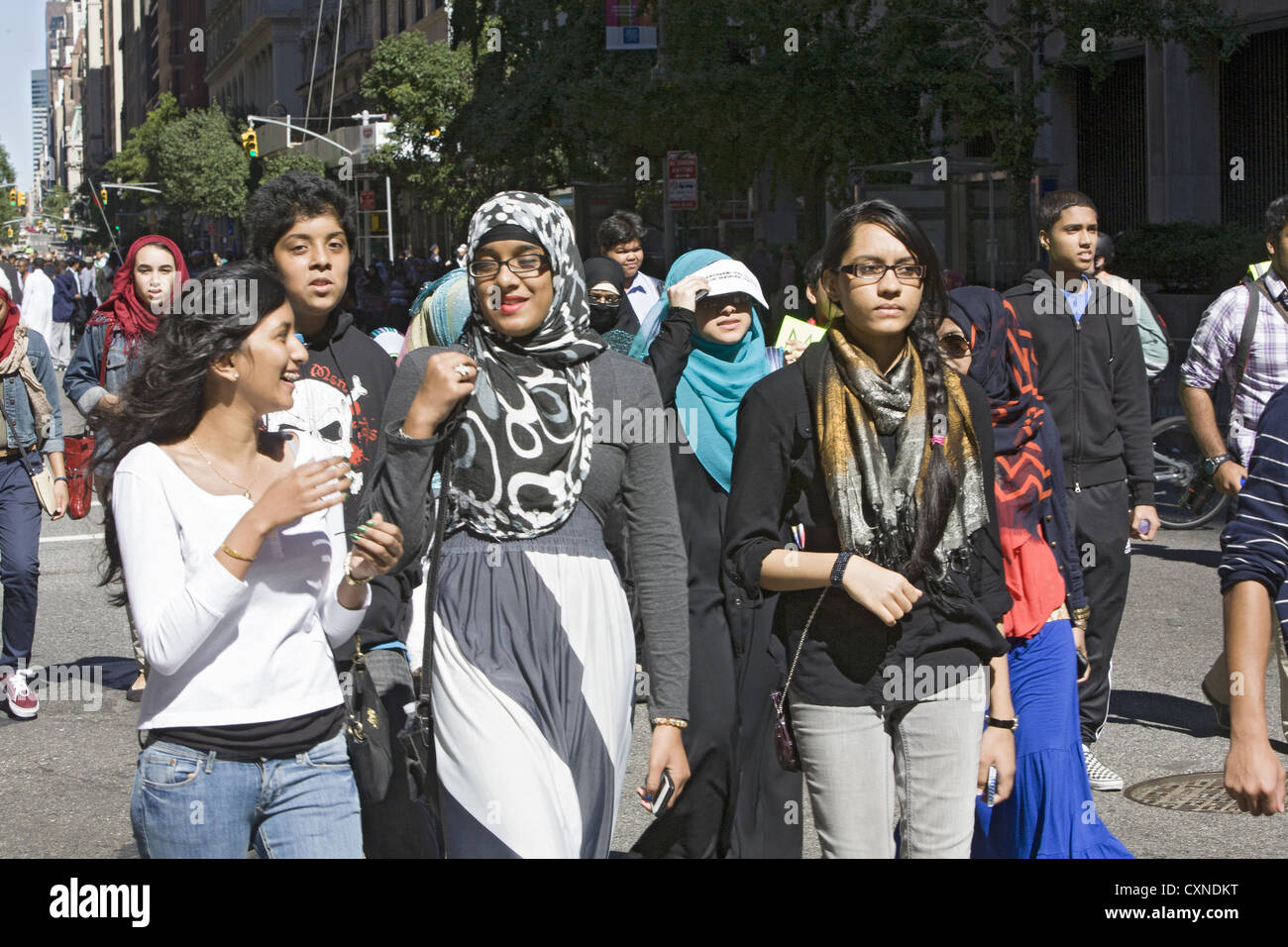 Annual Muslim American Day Parade on Madison Avenue in New York City ...