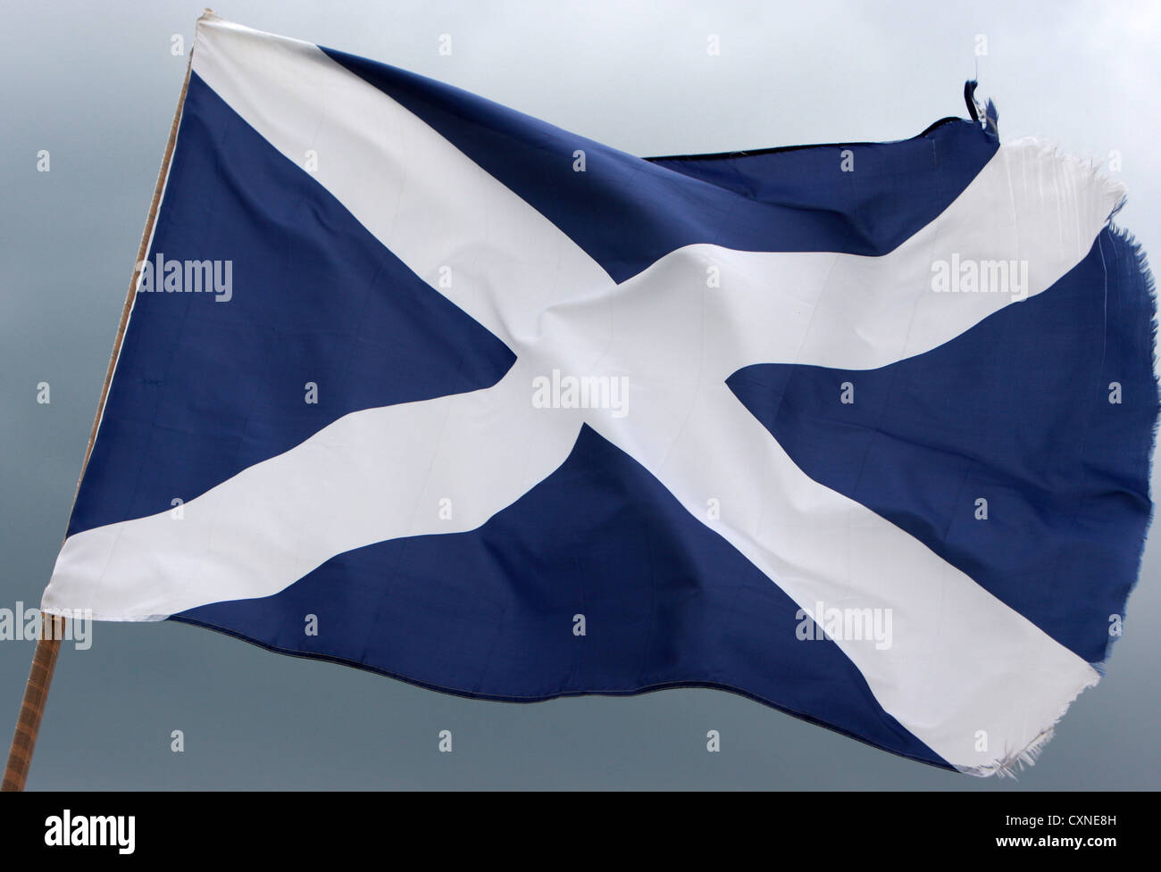 The Saltire, Scotland Flag Stock Photo - Alamy