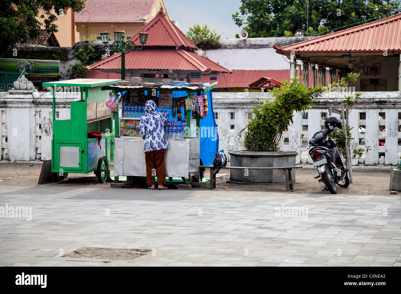 Mobile Snack Stall in Yogyakarta Stock Photo - Alamy
