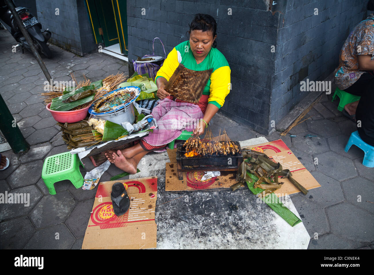 Barbecue on the Street in Yogyakarta in Indonesia Stock Photo - Alamy