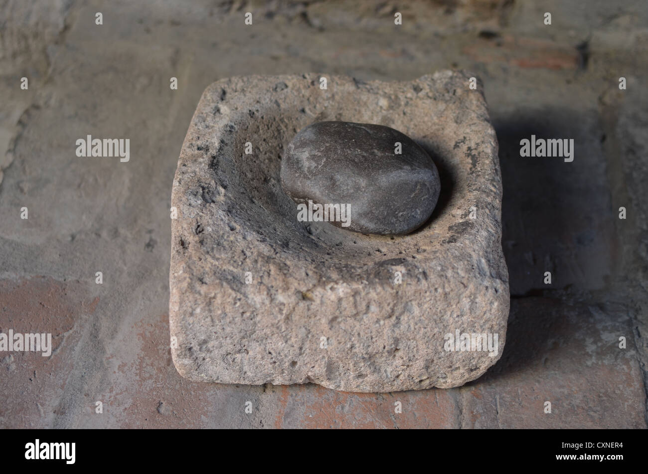 stone pestle and mortar Stock Photo - Alamy