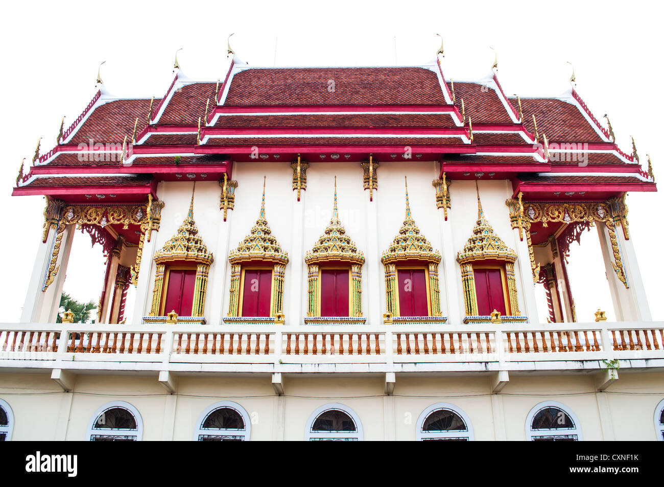 The Buddha Hall is a most important building in every temple Stock ...