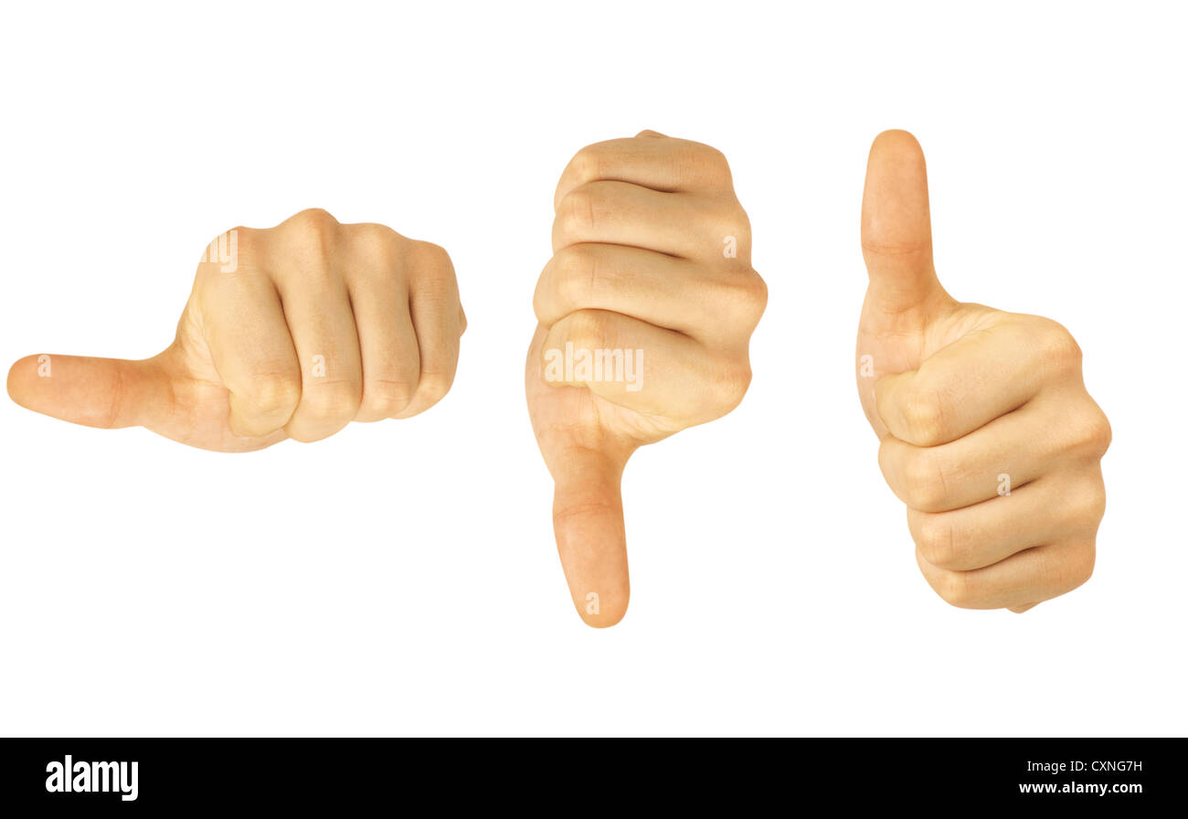 OK with smile on hand, isolated on white background Stock Photo - Alamy