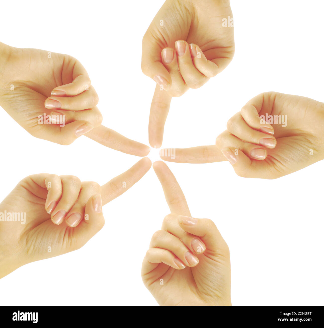 Finger forming star shape hi-res stock photography and images - Alamy