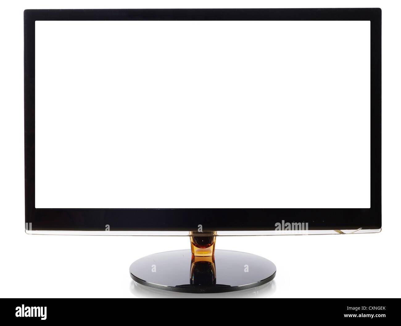 Computer monitor isolated on white Stock Photo - Alamy