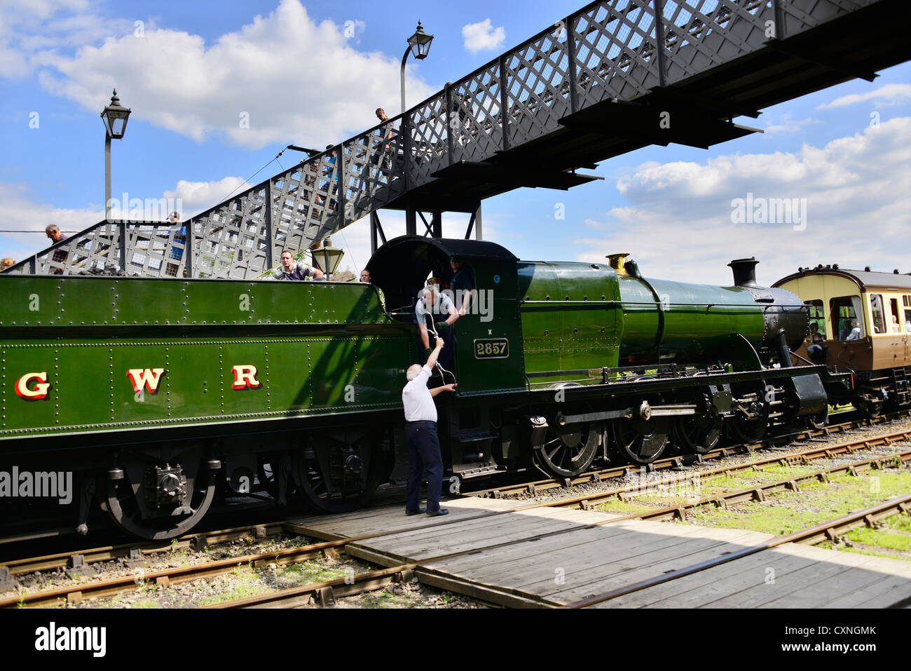 Train platform highley railway station hi-res stock photography and ...