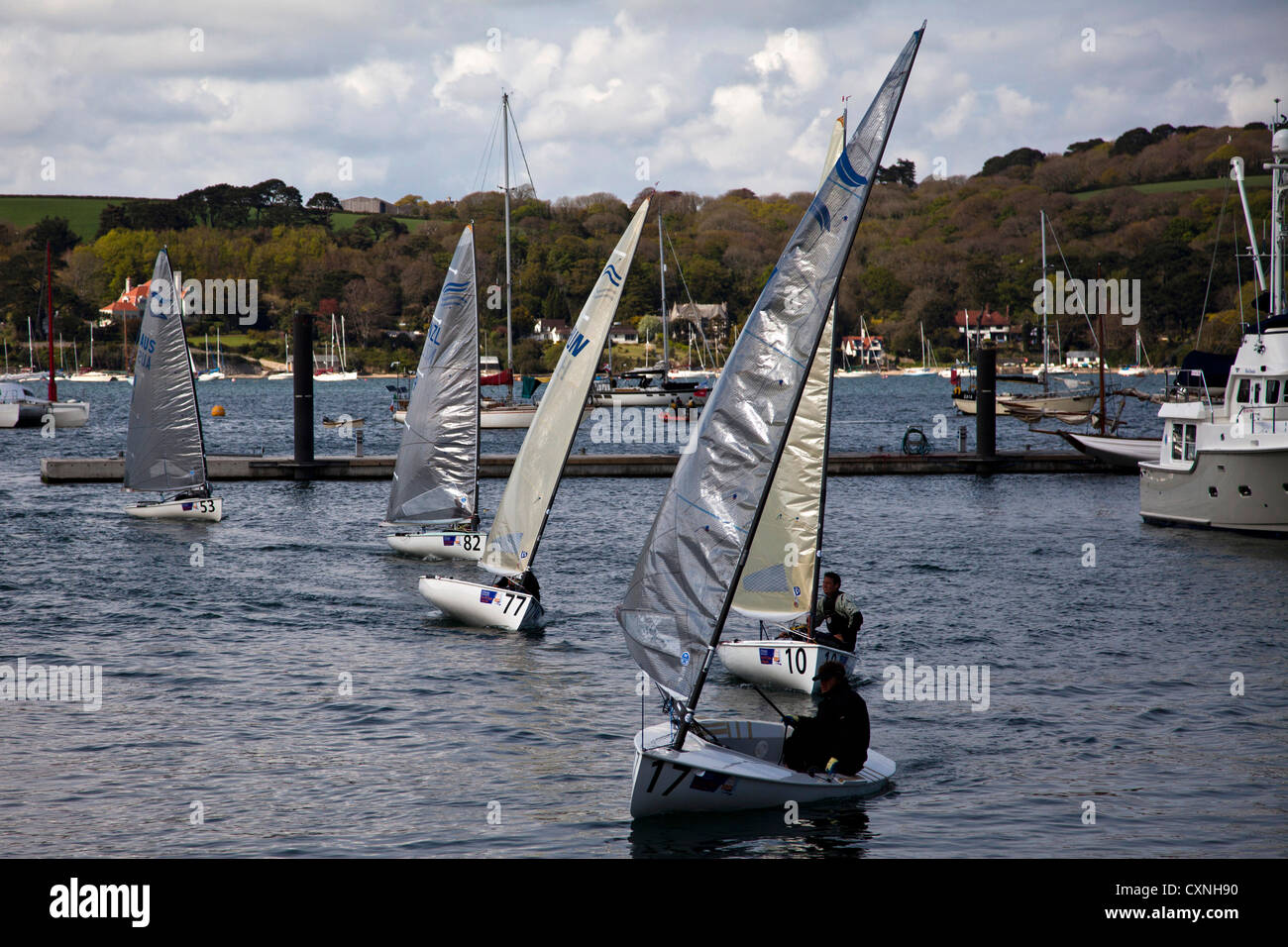 Finn sailing hi-res stock photography and images - Alamy