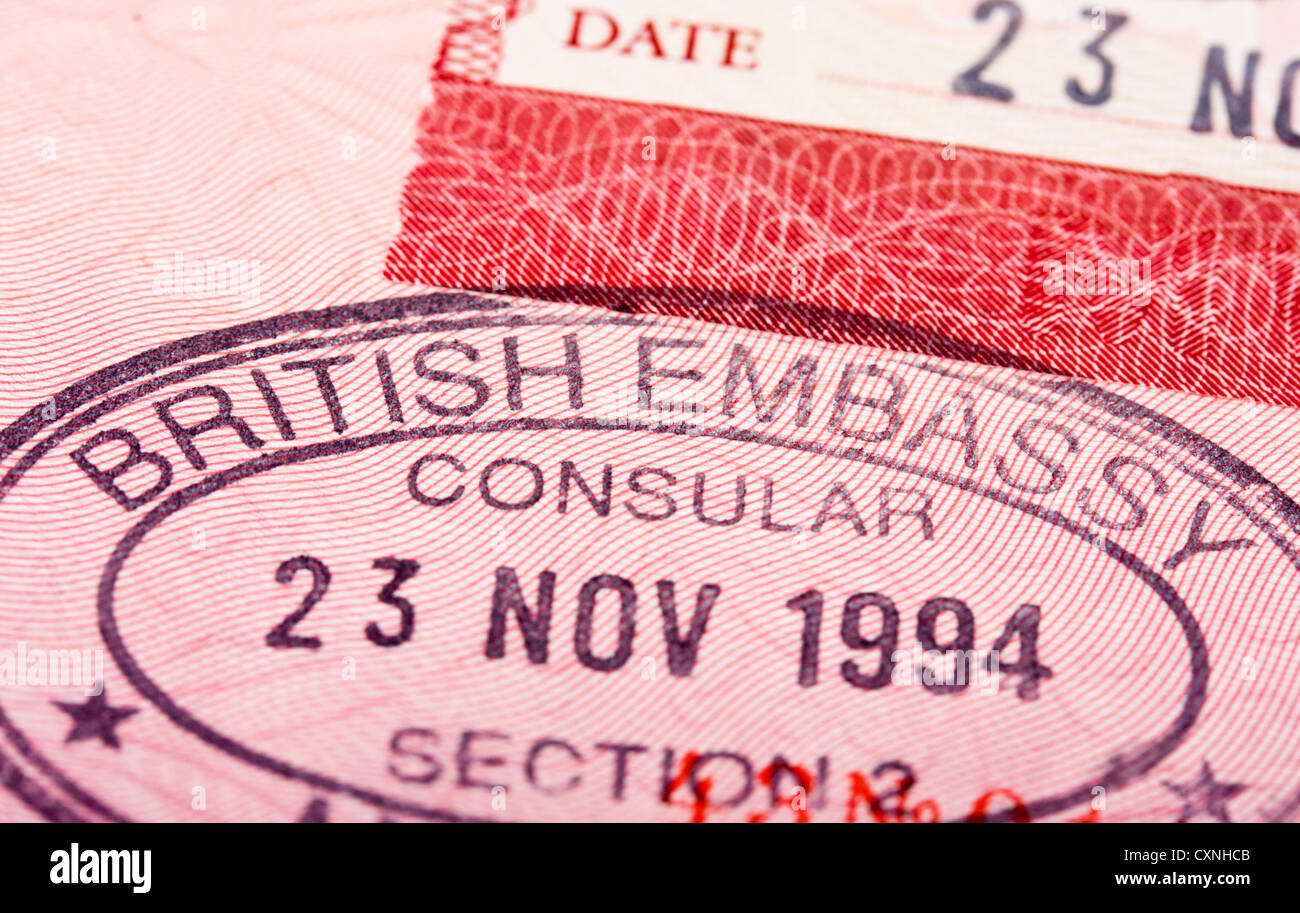Immigration Stamp Uk High Resolution Stock Photography and Images - Alamy