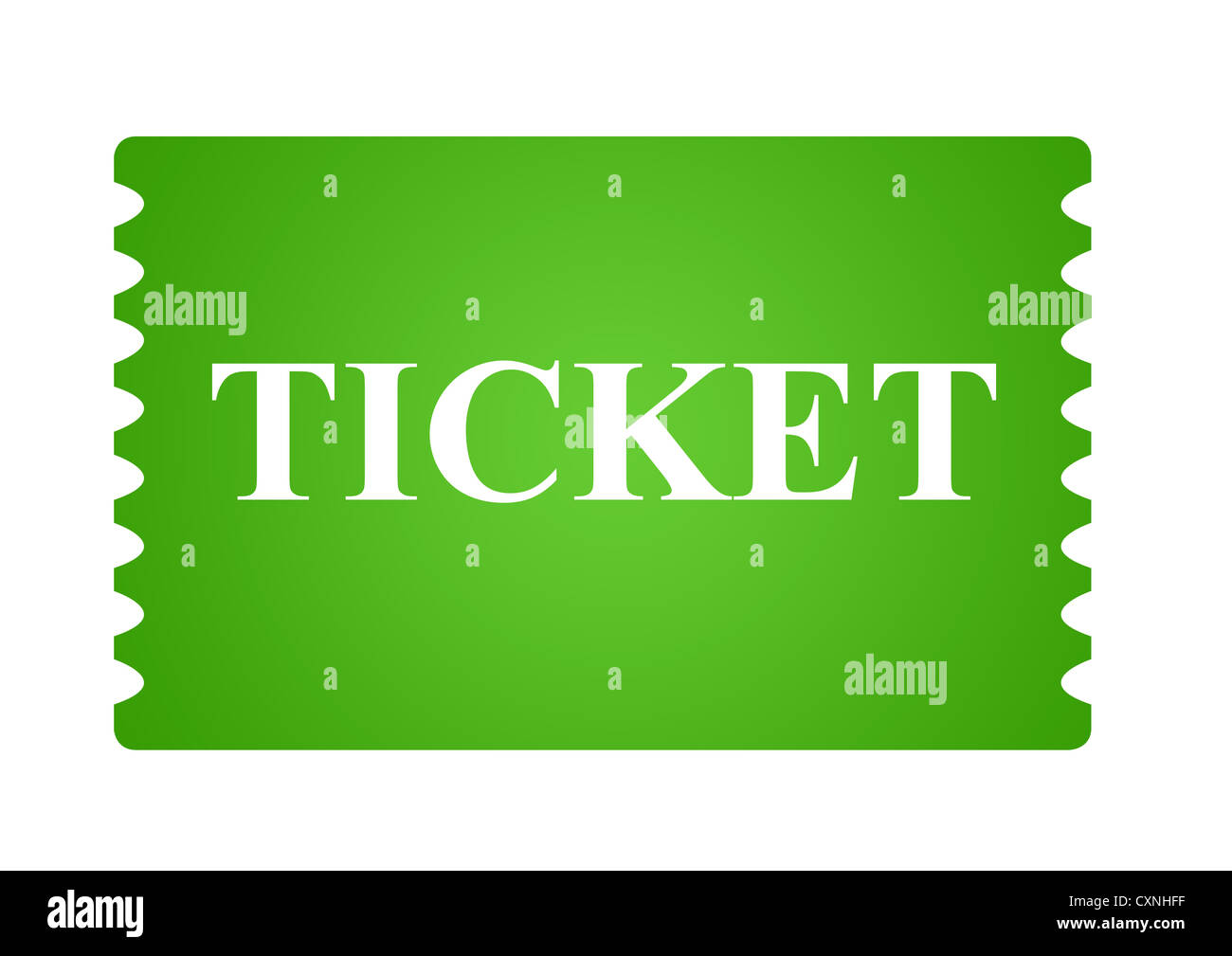 Green Raffle Ticket Clipart