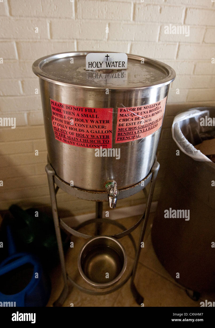 Holy water container container hi-res stock photography and images - Alamy