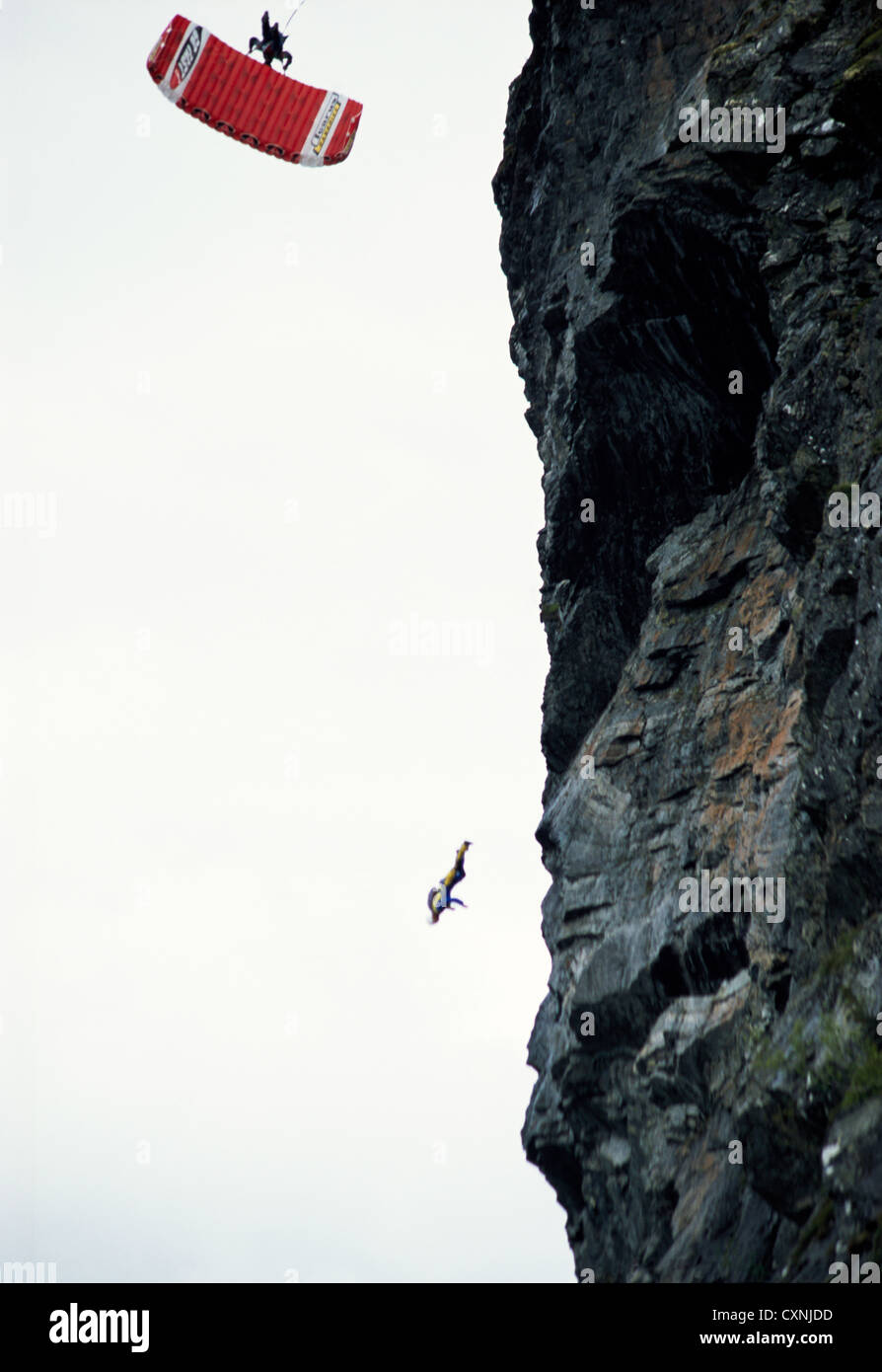 Base jumping norway hi-res stock photography and images - Alamy