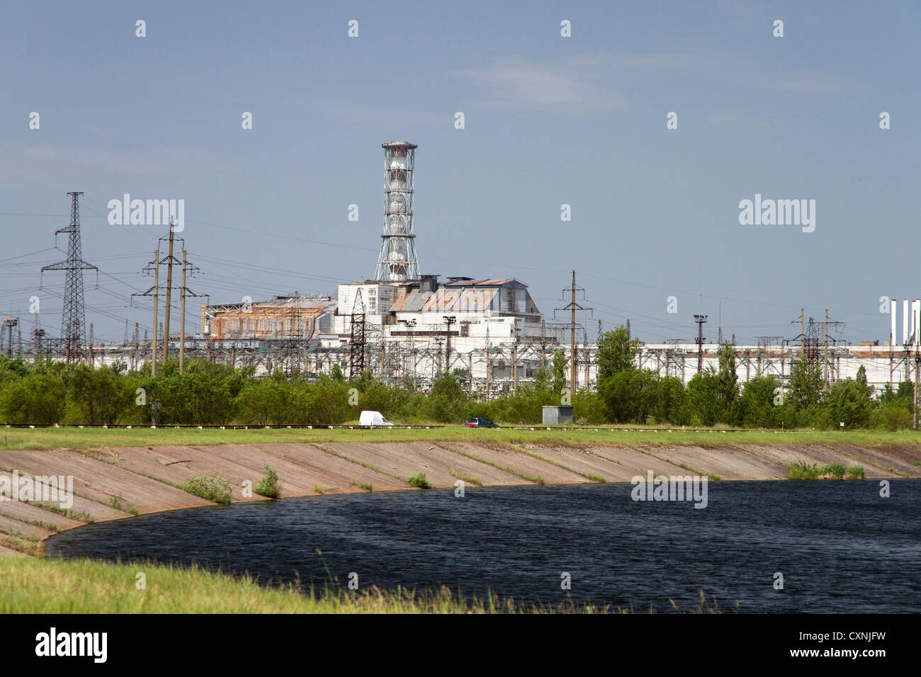 Reactor 4 building, Chernobyl Power Plant Stock Photo - Alamy