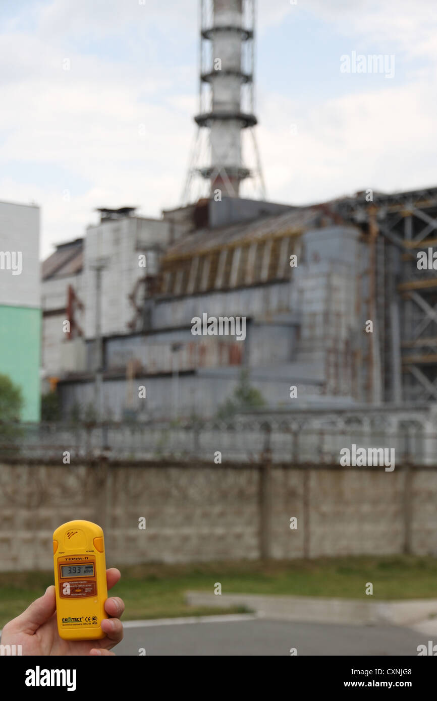 Reactor 4 building, Chernobyl Power Plant Stock Photo - Alamy