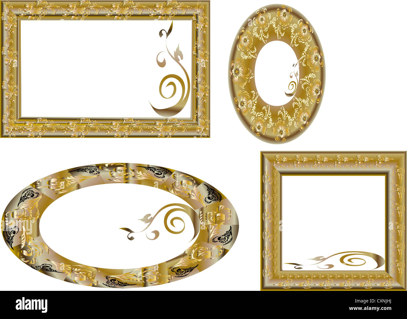 Gold frames hi-res stock photography and images - Alamy