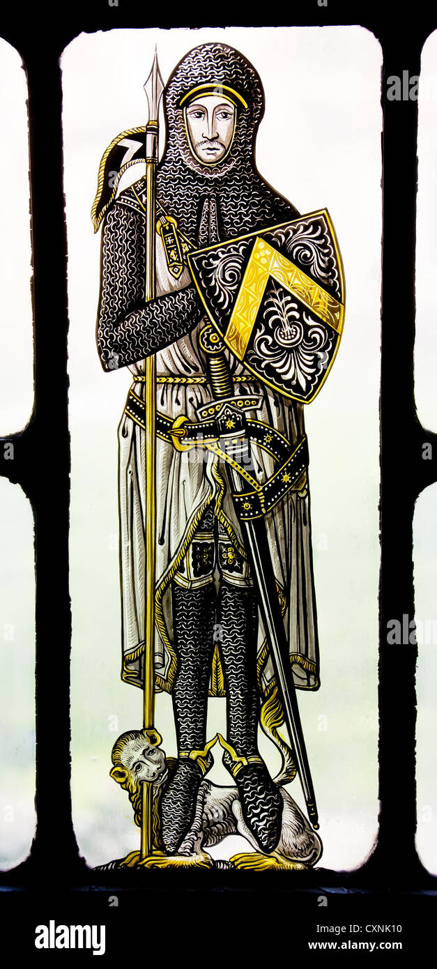 Bonawit Stained Glass Medieval Knight Yale University Sterling Memorial ...