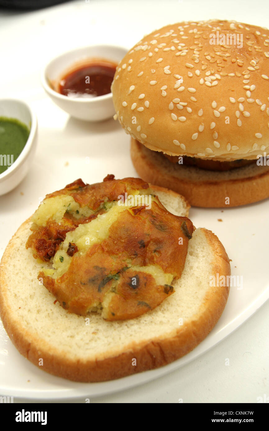 Vada Pav , The Indian Burger Stock Photo - Alamy