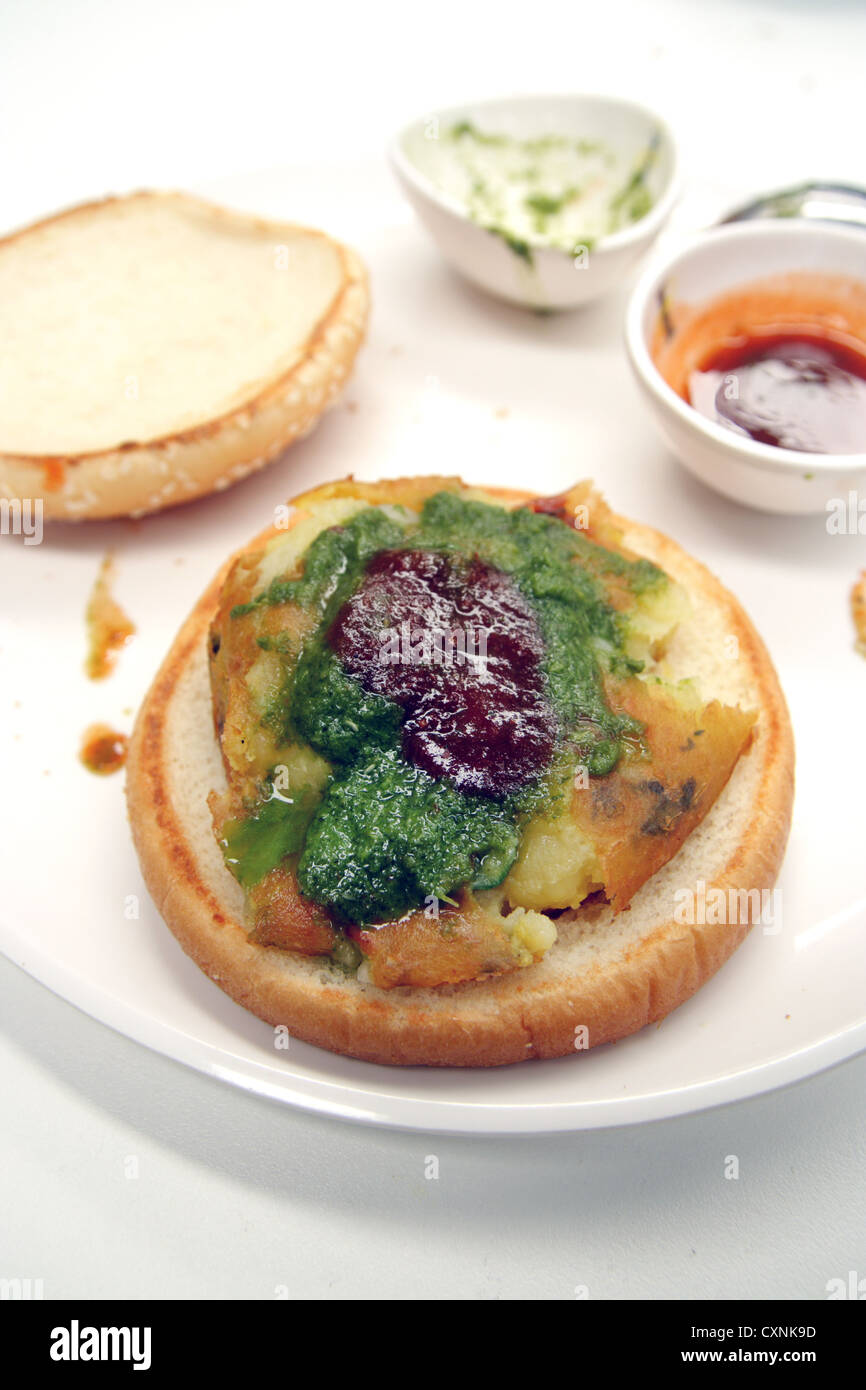 Vada Pav , The Indian Burger Stock Photo - Alamy