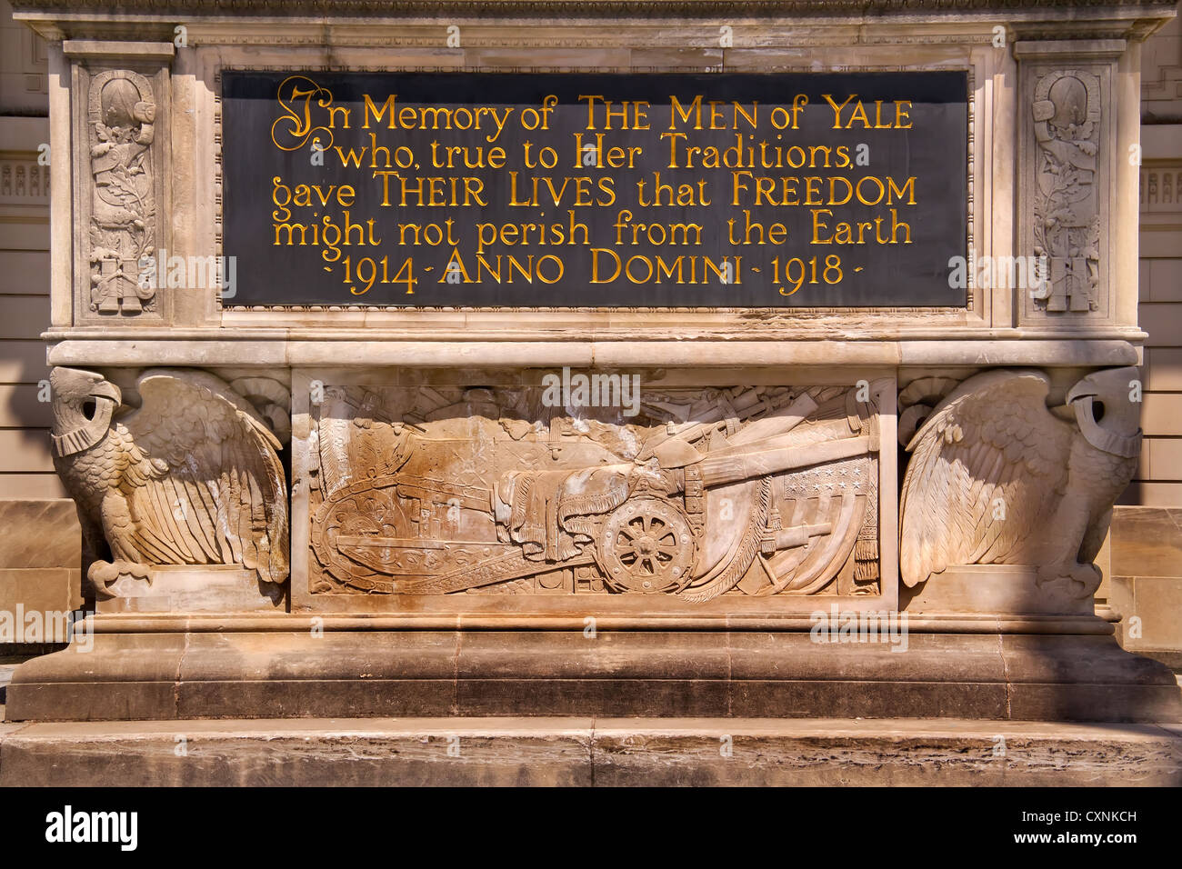 Yale University World War 1 Memorial Cenotaph Hewitt Quadrangle Greek ...